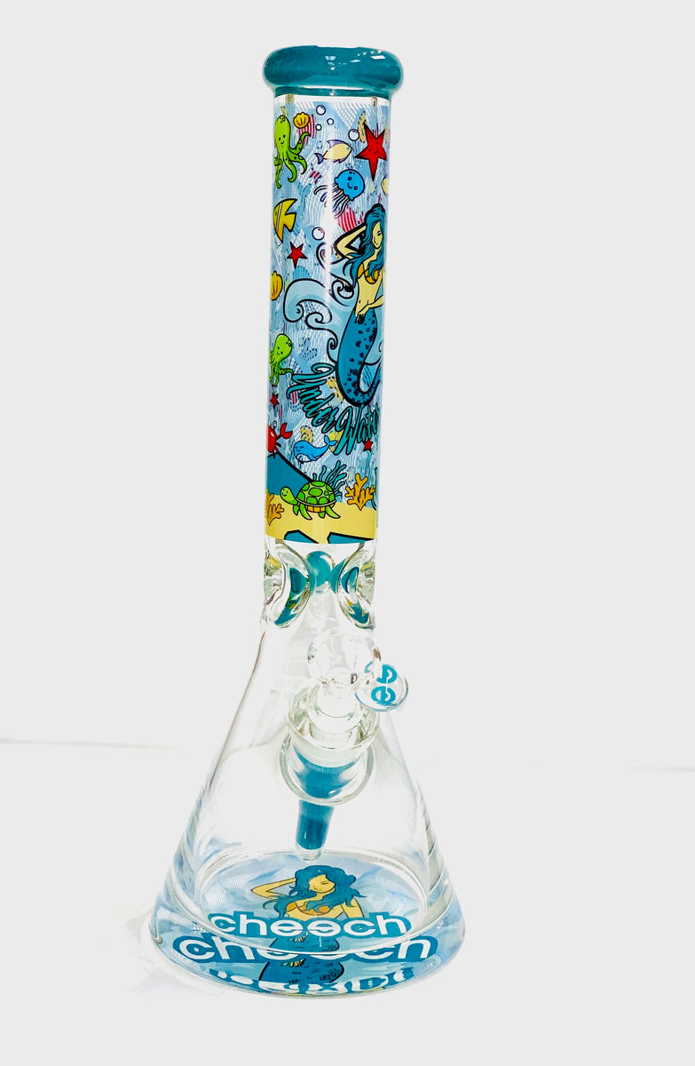 CHEECH 16" 12 MM BASE Mermaid Decal Beaker – Dixie Smoke Shop